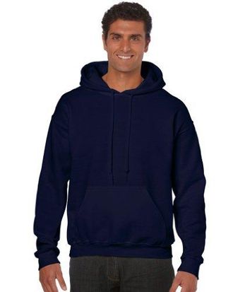 Gildan Sweat-shirt Homme - Gildan Adult 50/50 Cotton/Poly. Hooded Sweat - Bleu (Navy) - FR : Medium (Taille fabricant : Medium)