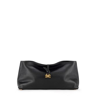 Elisabetta Franchi Boulevard Leder Clutch - - Bags - Damen - Schwarzk - ONE SIZE