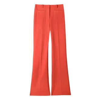 Patrizia Pepe Femme, Pantalons, Orange, Taille: 36 FR Pantalon structur&eacute; en twill stretch
