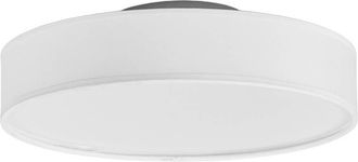 Lindby LED Deckenlampe Saira (Modern) in Weiß aus Textil (1 flammig,) - Deckenleuchte Lampe Wohnzimmerleuchte