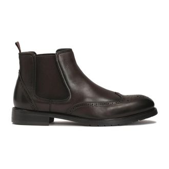 Kazar Braune Lederslipper mit Rosettendekoration - - Shoes - Herren - Braun - 44 EU