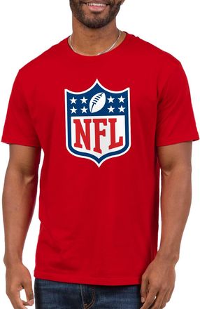 Junk Food Unisex Shield Full Color NFL T-Shirt, Red, XXL