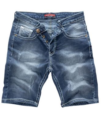Rock Creek Herren Shorts Jeansshorts Denim Stretch Sommer Shorts Regular Slim [RC-2134 - Blue White - W31]