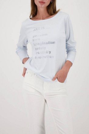 Monari T-Shirt 809376 Strasssteinschriftzug