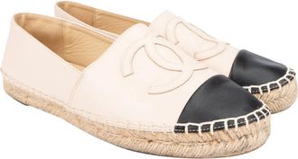Chanel Espadrilles - Chanel Classic Leather CC Espadrilles (35) - Gr. ONE_SIZE - in Gold - f&uuml;r Damen