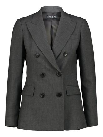 DRHOPE Doppelreihiges Sakko - Grau