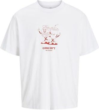 Jack & Jones Jack & Jones Jorunexpect T-Shirt SS Crew Neck TG, Blanc &eacute;clatant., M