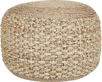 Beliani Pouf DINNI Jute Beige