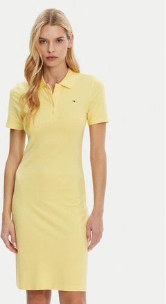 Tommy Hilfiger Kleid f&uuml;r den Alltag WW0WW43228 Gelb Slim Fit