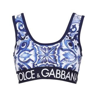 Dolce & Gabbana Stylisches Top - - Tops - Damen - Blau - XS