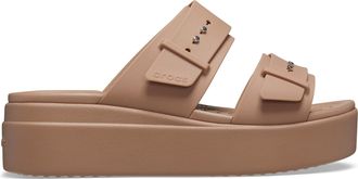 Crocs Pantoletten Crocs Brooklyn Low Wedge Sandal W 207431 Beige