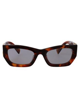 Miu Miu 0MU Acetate Tortoiseshell Sunglasses - Brown