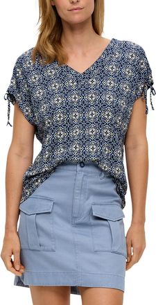 s.Oliver &Auml;rmelloses Shirt mit Bindedetails an der Schulterpartie