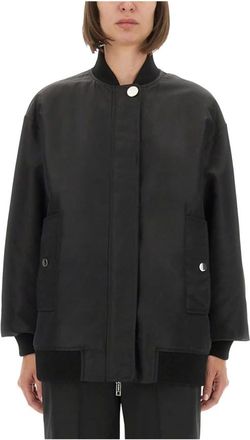 Sportmax Femme, Vestes, Noir, Taille: 36 FR Agape Bomber Jacket