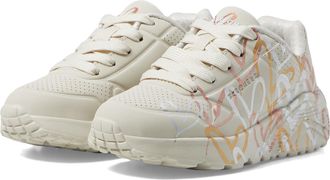 Skechers JGoldCrown: UNO Lite - Metallic 314067L-NTMT, Girl Sneakers, White, 29 EU