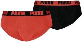 Puma Men Everyday Bref, Mid Grey Melange/Orange, M (Lot de 2) pour des Hommes