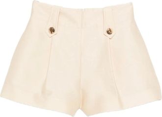 Zimmermann Femme, Shorts, Beige, Taille: 38 FR Luna Wool Silk Tailored Short