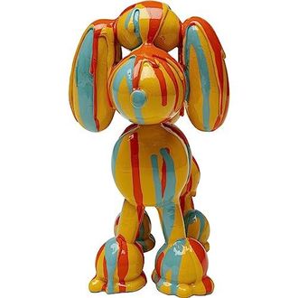 Kare Design Design Deko Figur Dog Holi, Hundefigur, Dekoobjekt, Tiermotiv, Accesoires, Dekoration, Skulptur, Wohnzimmer, Flur, Büro 17x16x10 cm (H/B/T)
