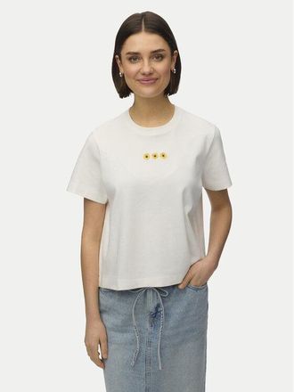 Vero Moda T-Shirt Sara 10311633 Wei&szlig; Regular Fit