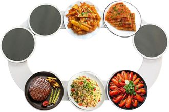 Generic Lazy Susan Drehteller Erweiterbar for Rechteckige L&auml;ngliche Tische, 360&deg; Drehbarer Party-Drehteller, Hitzebest&auml;ndige Speisekammer-K&uuml;chenarbeitsplatte 