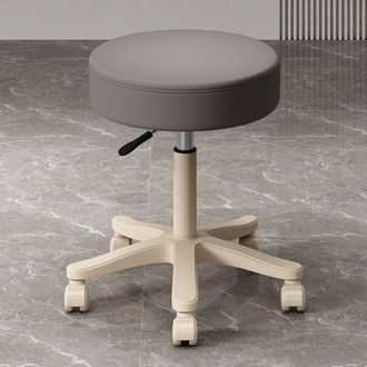 Generic Bürohocker mit Rollen Ergonomisch Höhenverstellbarer 43-52cm, Hocker Höhenverstellbar mit Rollen Erhältlich(Natural)