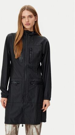 Rains Regenjacke 12050 Schwarz Regular Fit