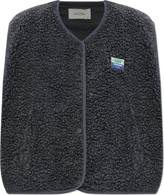 American Vintage Femme, Vestes, Gris, Taille: 40/42 FR Hoktown Fleece Vest