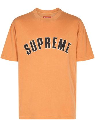 SUPREME t-shirt Cracked Arc - Orange