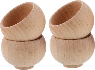 TOPBATHY 4 Stück Japanisches mit Natürlichem Holzsockel Stabiles Vielseitiges Pin Kissen für DIY Nähen und Häkeln Elegantes Design für Handarbeitsliebhaber