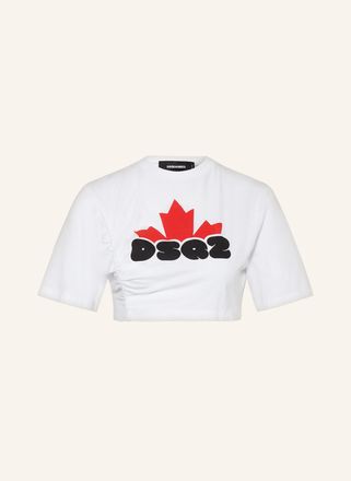 Dsquared2 Cropped-Shirt weiss