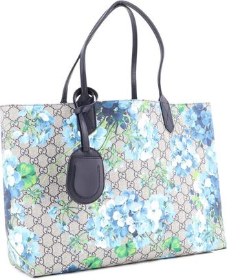 Gucci Reversible Blooms GG Print Leather Medium tote bag - Tons neutres