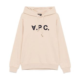 A.P.C. Beiger Sweatshirt Stilvolle Freizeit Wochenenden - - Sweatshirts & Hoodies - Herren - Beige - 2XL
