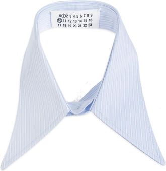 Maison Margiela Homme, Accessoires, Bleu, Taille: L Col ray&eacute;