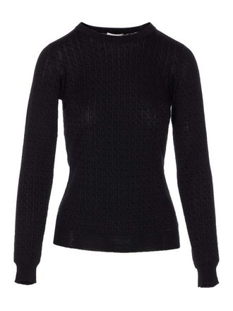 Elisabetta Franchi Pull Col Rond - Noir