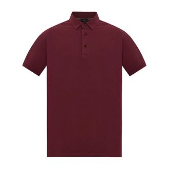 Etro Homme, Tops, Rouge, Taille: 2XL Polo avec logo brod&eacute;