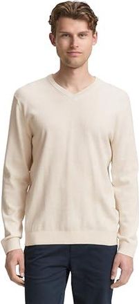 Tom Tailor 1039811 Pull-Over Homme, 38677 - Soft Buttercream Melange, XXL
