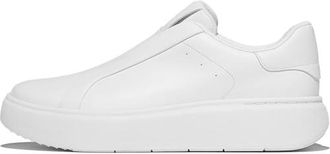 FitFlop FitFlop Femme Rtg Leather Laceless Sneakers Basket, Blanc Urbain, 42 EU