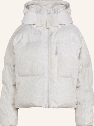 adidas Adidas By Stella Mccartney Steppjacke Adidas By Stella Mccartney Short Padded Printed Mit Abnehmbarer Kapuze weiss