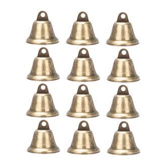 Aboofan 25 St&uuml;ck Teiliges Kleine Eisen Glocken Handgefertigte Metallanh&auml;nger f&uuml;r Windspiele und Weihnachtsdeko Rostfreie DIY Bastelglocken mit Glatter Oberfl&auml;