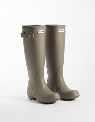 Hunter Original bottes de pluie hautes en kettle-Neutre