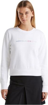 Benetton Maille G/C M/L, Blanc, S