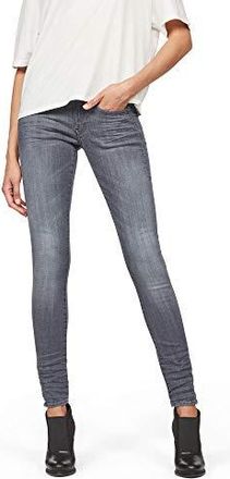 G-Star G-Star Femme Jean Lynn D-Mid Waist Super Skinny, Bleu (medium aged D06333-9296-071), 26W / 32L