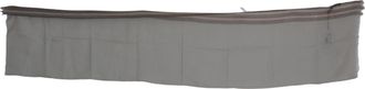 Costume National Mens Gray Fringe Neck Wrap Cotton Scarf
