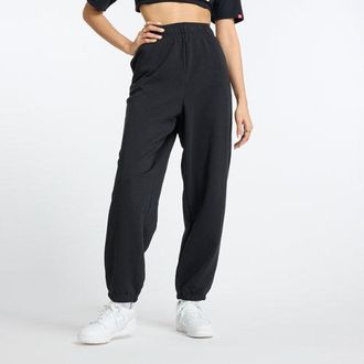 New Balance Damen Sport Essentials French Terry Jogger in Schwarz, Baumwolle, Gr&ouml;&szlig;e XS