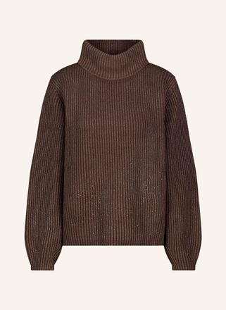 Monari Monari Pullover Mit Glitzergarn braun