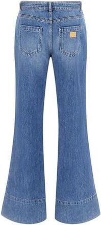 Guess Jean Marciano &agrave; d&eacute;tail cha&icirc;ne &agrave; la taille en coton