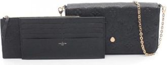 Louis Vuitton Pre-owned Pochette Felicie Monogram Empreinte Sac bandouli&egrave;re - Femme - Pre-owned - Noir - Taille: ONE Size