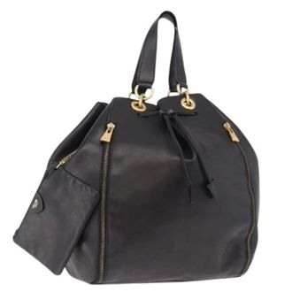 Celine Sac Seau Vintage Pre-owned - Femme - Pre-owned - Noir - Taille: ONE Size
