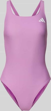 adidas Slim Fit Sportbadeanzug mit Logo-Print