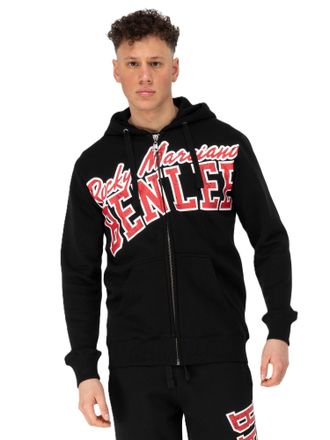 Benlee Rocky Marciano Herren Kapuzensweatjacke mit Rei&szlig;verschluss Normale Passform Mills, Black/Red/White, M